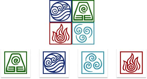 Avatar Elements Symbols Svg Png For Cricut Svg Dxf 51 Off