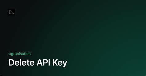 Delete Api Key Isosceles Docs