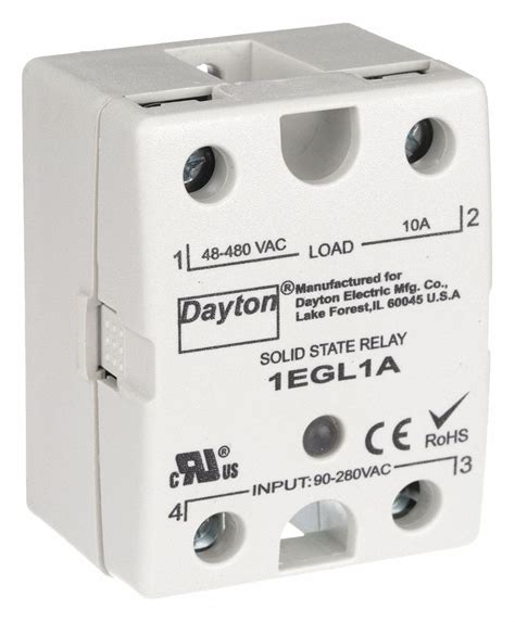 DAYTON Surface Mounted A Max Output Current Solid State Relay