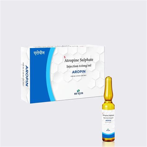Atropine Sulphate Injection Packaging Size 20 Ml 8mg20ml At ₹ 10