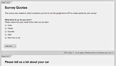 Adi Sarid Surveys Statistics And Operations Research Survey Quotas In Google Forms