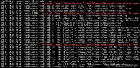 Clickhouse启动失败定位 Csdn博客