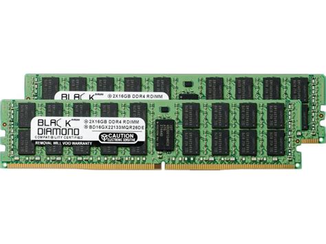 Black Diamond Memory 32GB 2 X 16GB 288 Pin DDR4 SDRAM System Specific Memory Newegg Com