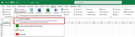 Tạo Form Nhập Liệu Trong Excel Myexcel