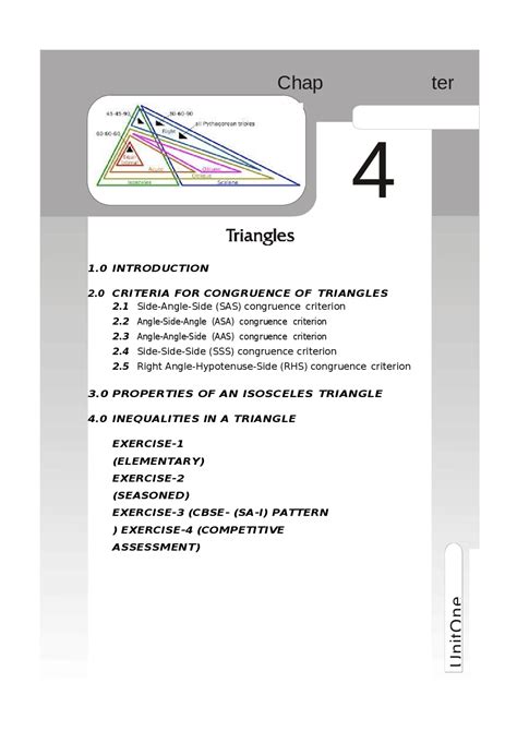 Triangle Notes Summarized Exams Mathematics Docsity