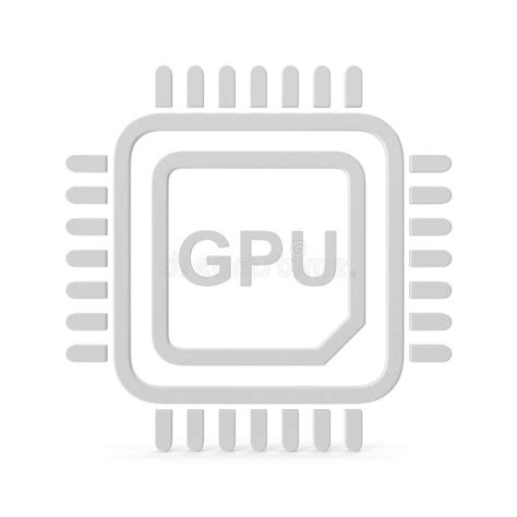 Gpu Chip Circuitry Icon Stock Illustration Illustration Of Chip