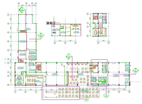 2d Resort Ground Floor Plan Dwg For Architecture Use