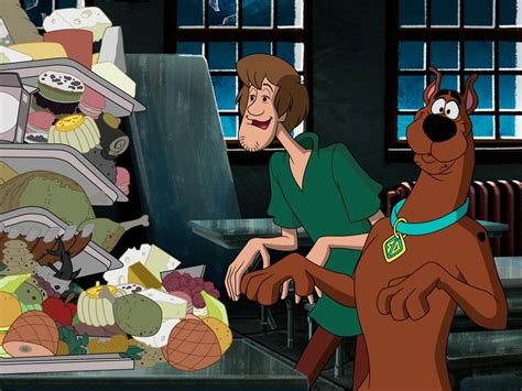 Scooby Doo And Shaggy Eating Scooby Snacks