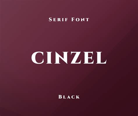Cinzel Font Graphic Guru