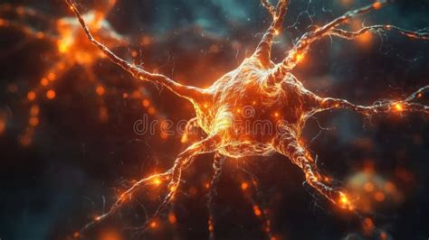 Nighttime Dynamic Neural Network Stock Image Image Of Illuminated Cerebral 338695911