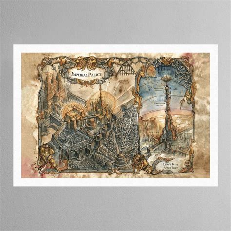 Siege Of Terra The First Wall Map Art Print The Horus Heresy