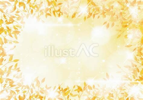 Free Vectors Yellow Leaf Frame Background Material