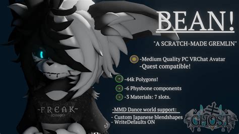 P2u Vrchat Model Bean By Youmaycallmeghost On Deviantart