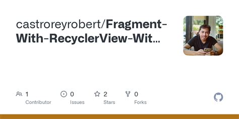 Github Castroreyrobertfragment With Recyclerview With Navigation View