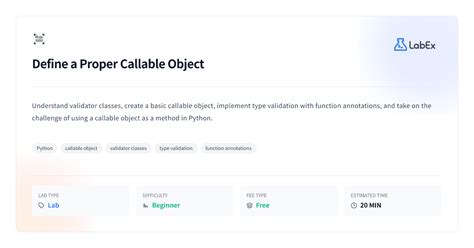 Definir Um Objeto Chamável Em Python Guia Completo Labex