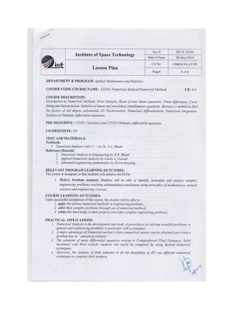 numerical analysis pdf