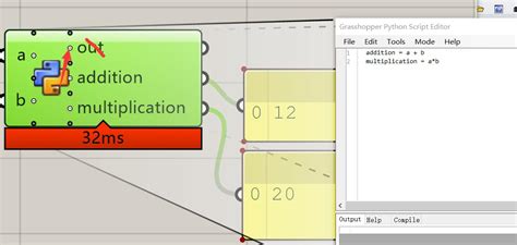 How To View Outputs From Python In Different Panel Grasshopper
