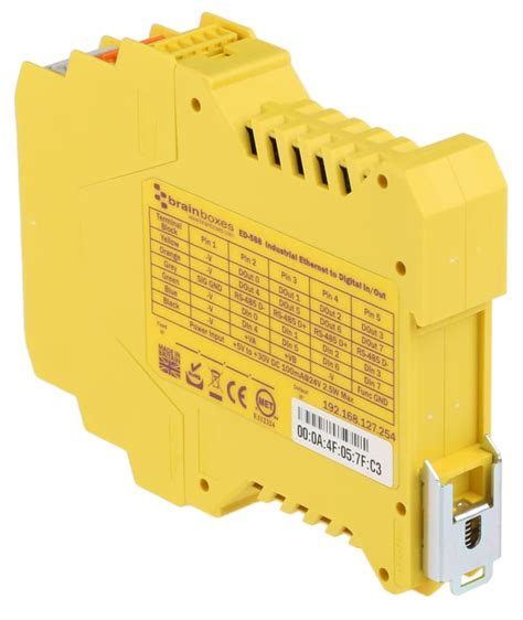 Ed 588 Brainboxes Convertidor Multimedia De Ethernet Brainboxes Para Red Ethernet 8 Entradas