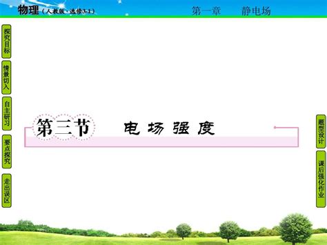 人教版选修【3 1】1 3 电场强度【精品课件】 word文档在线阅读与下载 无忧文档