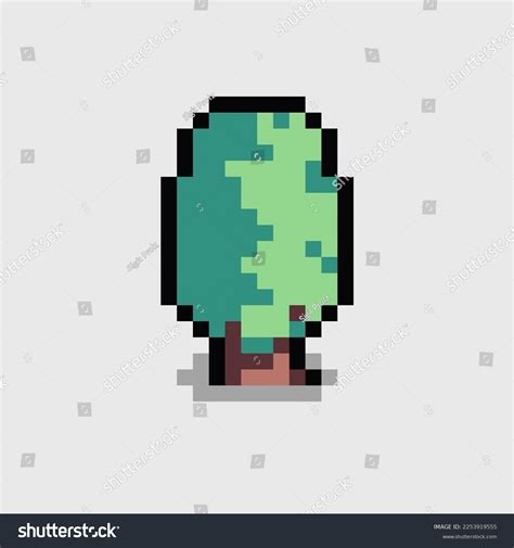 Tree Style Pixel Art Game Asset Stock Illustration 2253919555 Shutterstock