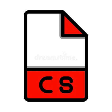 Cs File Type Format Icon Extension Document Files Icons Symbol With Flat And Outline Style
