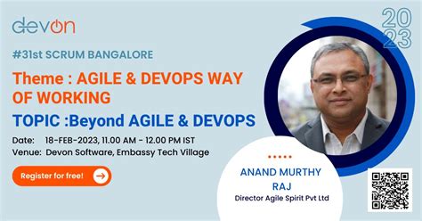 anantha krishnan on linkedin 31st scrum experience event