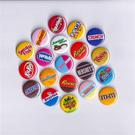 Fifteen Candy Button Pin Grab Bag 1 Inch Etsy Candy Buttons Button Pins Diy Earrings