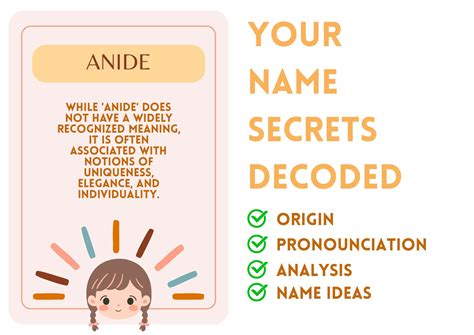 Anide Girl Name Meaning And Pronunciation