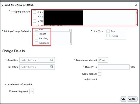 adding values in lookup ora qp charge types do not show in pricing