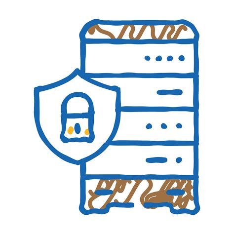 data access control database icon doodle illustration 49840535 vector