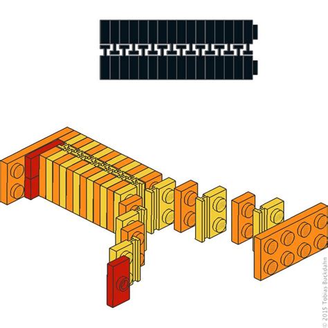 Lego® Doorrail Pattern Lego Monorail Ramp Instructions Lego Elevator