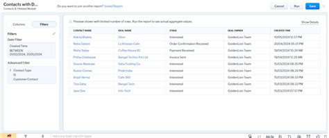 Get Started With Reports In Zoho CRM