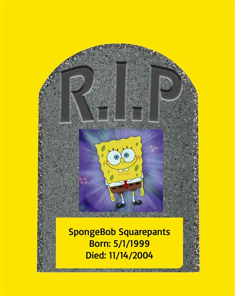 The Real Spongebobs Tombstone By Carlover1 On Deviantart