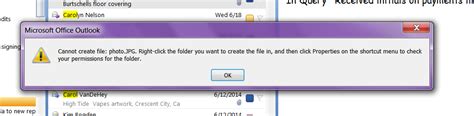 Outlook Cannot Create File Filename Right Click The Folder You Want To Create The File In
