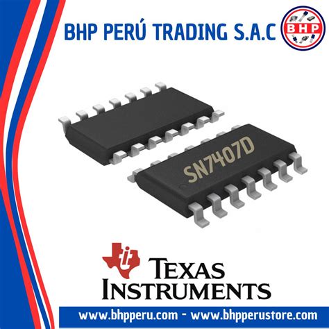 Sn7407d Texas Instruments Circuito Integrado Ic Bufferdriver Hex Non