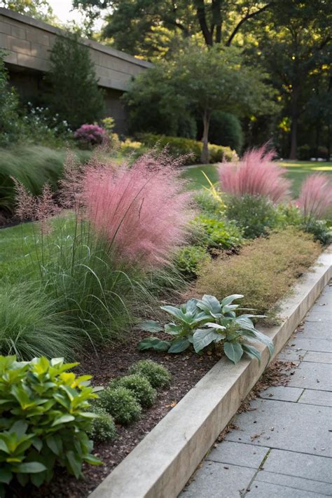 20 Stunning Pink Muhly Grass Landscape Ideas