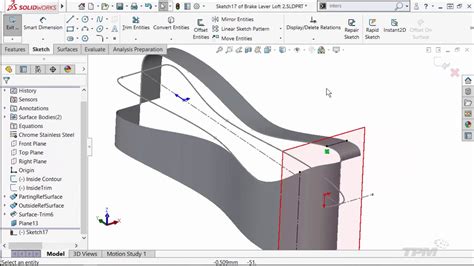 Modeling Products With Complex Shapes Using Solidworks Surfacing Youtube