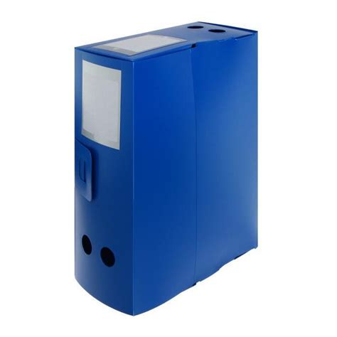 Папка короб архивная А4 корешок 120 мм пластик Calligrata вырубная застежка синяя до 1100