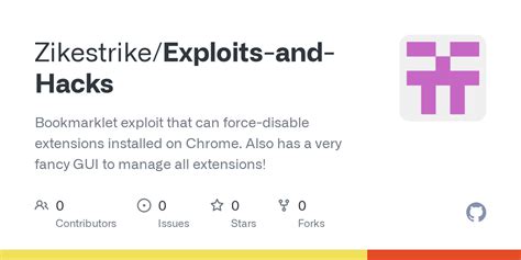 Github Zikestrikeexploits And Hacks Bookmarklet Exploit That Can
