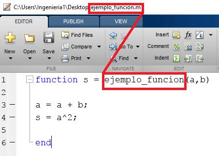 Usuarios MATLAB en español Creación de funciones en MATLAB parte 2