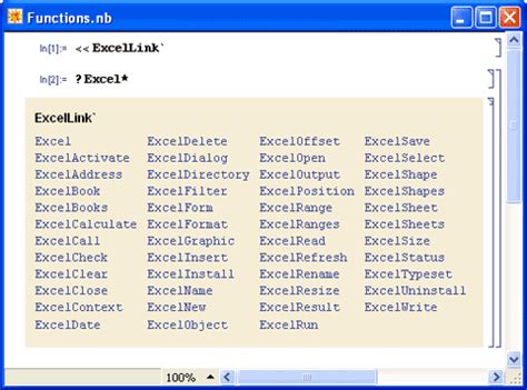 Mathematica Link For Excel Features Excellink