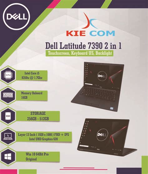 Jual Sale Dell Latitude 7390 2 In 1 I5 Gen 8 16gb Ssd 256gb Win Ori 8gb 128gb