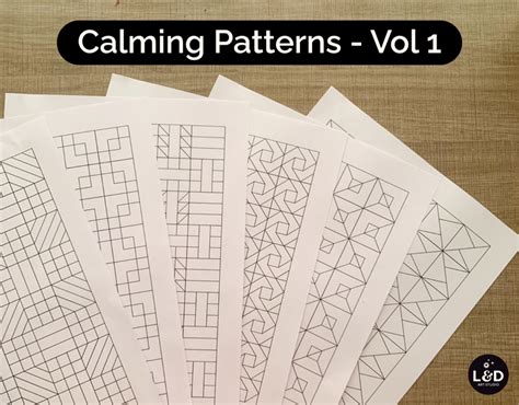 Calming Patterns Colouring Pages Vol 1 Letters And Designs Ko Fi Shop