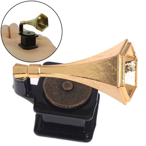 112 Furniture Mini Phonograph Accessories Retro G Grandado