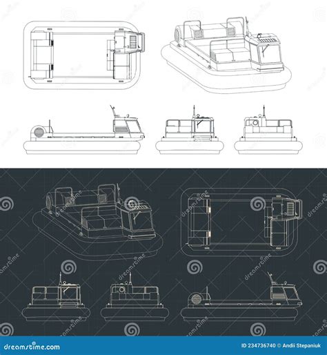 Hovercraft Drawings Stock Vector Illustration Of Transport 234736740