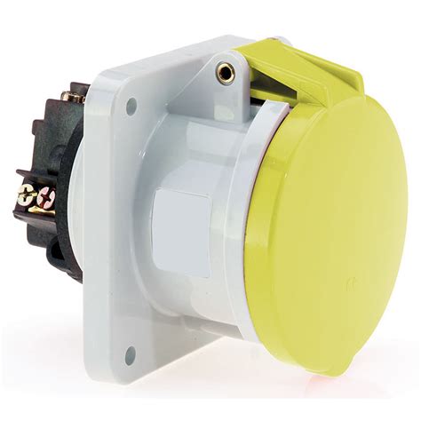 Panel Mounting Socket Outlets Straight 63a 110v 4p P Skt Ip44 Str Cee Norm U K Ltd