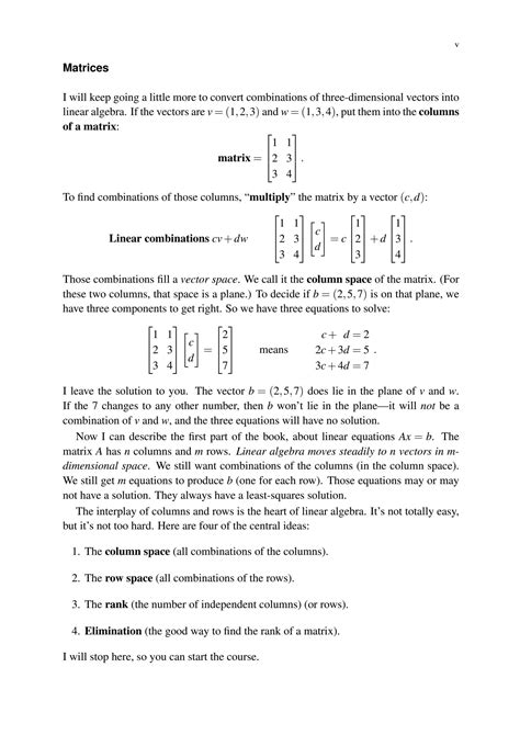 Solution Matrices And Gaussian Elimination Linear Engineering Chapter