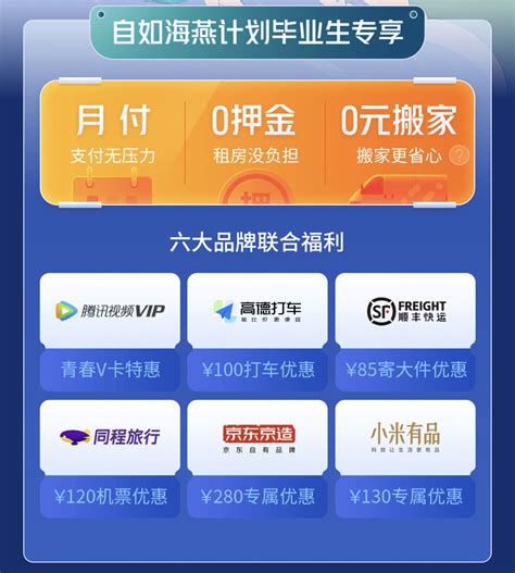 月付 0 押金送搬家券自如为毕业生推出史上最强福利 极客公园