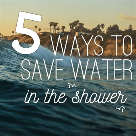 Save Water Showering In 5 Easy Ways Sustainable Daisy