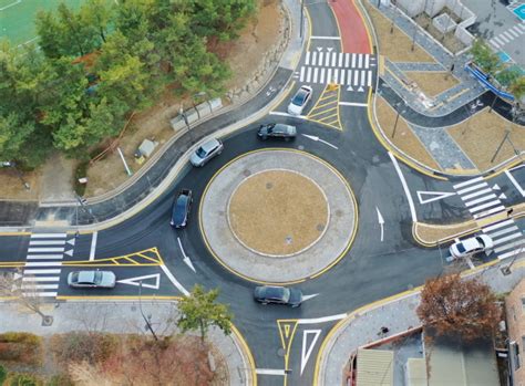 과천 문원체육공원 앞 회전교차로 개통